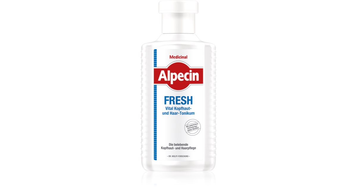 Alpecin Medicinal Fresh tónico refrescante para o couro cabeludo oleoso ...