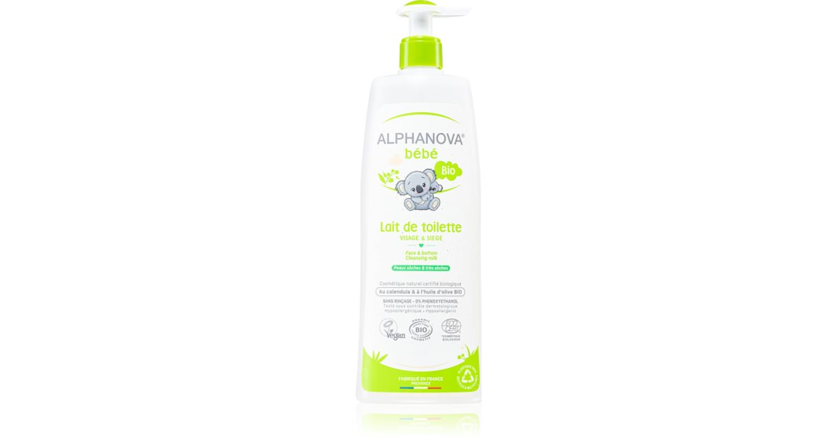 Alphanova Baby Bio Cleansing Milk for children from birth | notino.ie