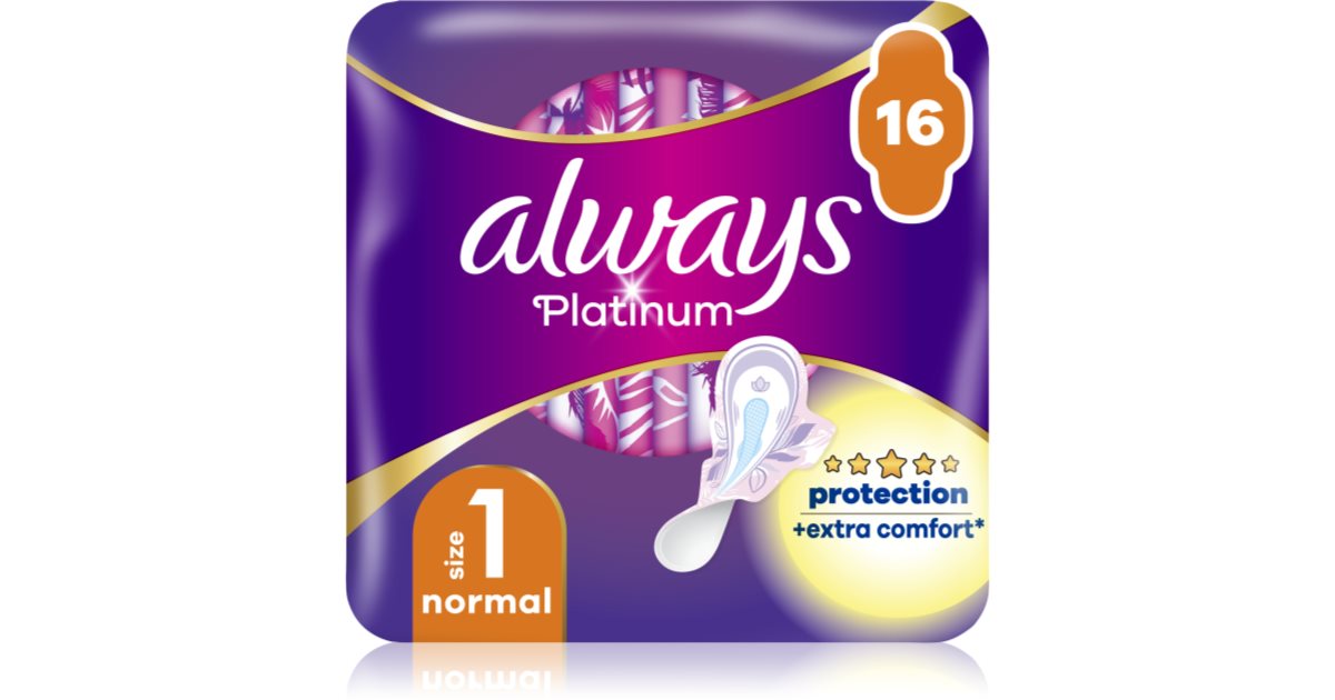 Always Platinum Normal Size 1 sanitary towels | notino.co.uk