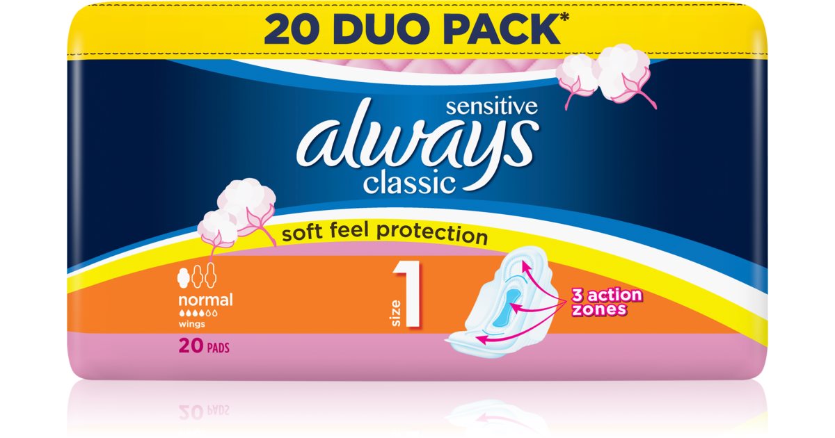 Always Classic Sensitive Normal wkładki