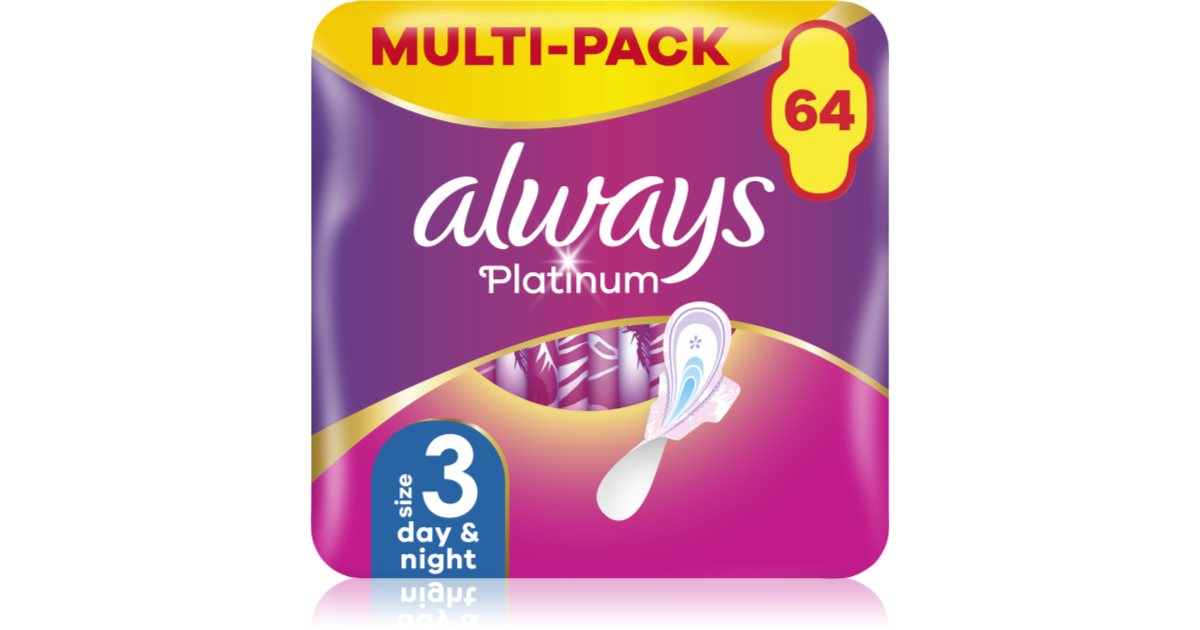 Always Platinum Day & Night sanitary towels | notino.co.uk