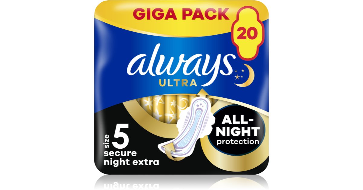 Always Ultra Secure Night Extra sanitary towels | notino.co.uk