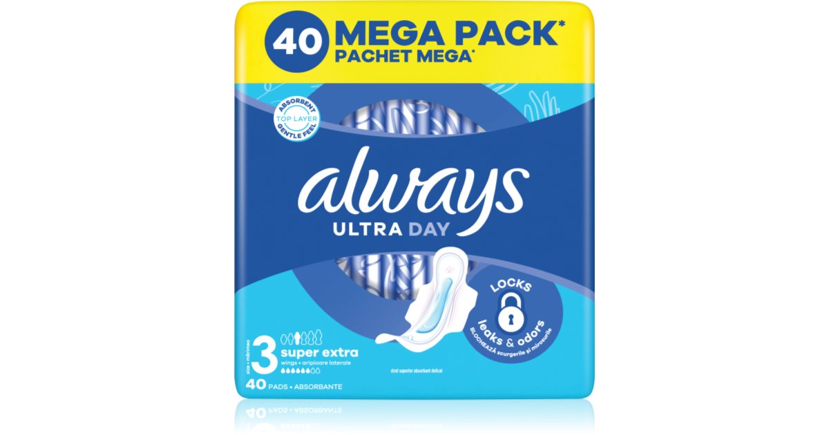 Always Ultra Super Extra Size 3 Binden mit Flügeln