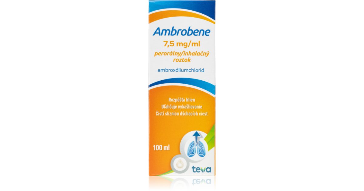 Ambrobene Ambrobene 7,5 mg/ml perorálny roztok na uľahčenie ...
