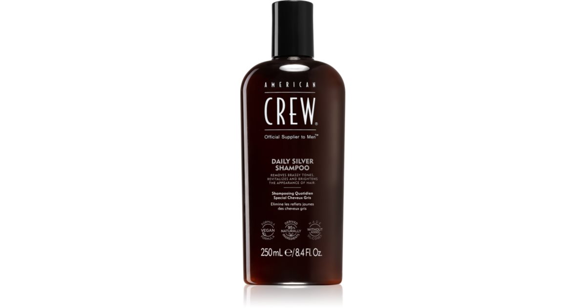 American Crew Daily Silver Shampoo shampoo for white and grey hair ...