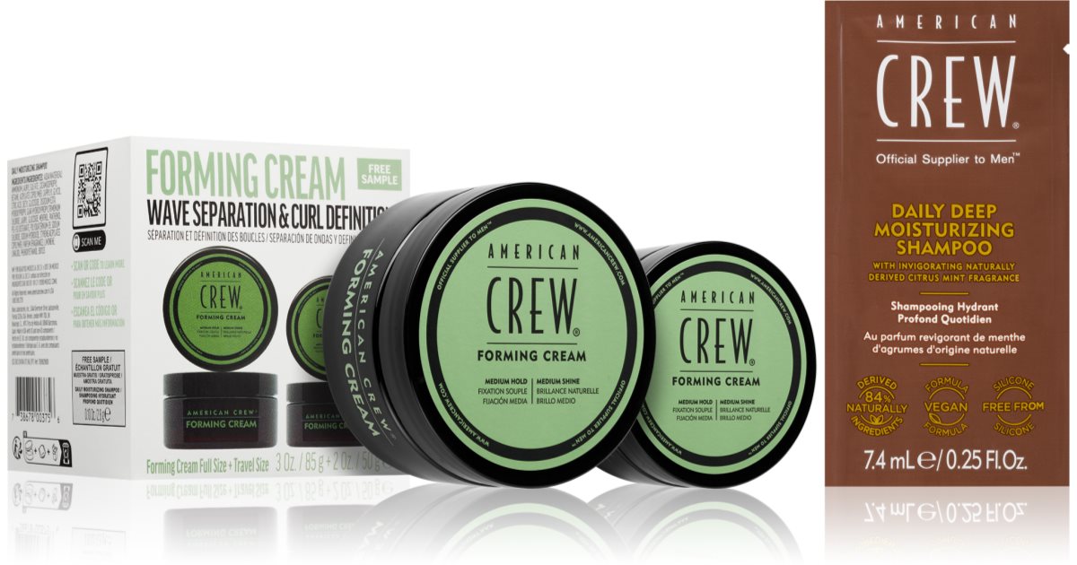 American Crew Forming Cream Duo Gift Set setti hiuksiin miehille ...
