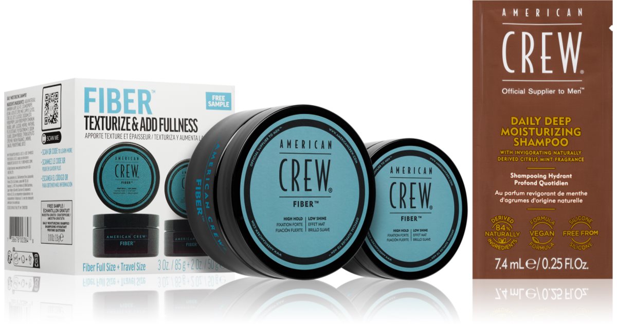 American Crew Fiber Duo Gift Set Sæt til Hår til mænd | notino.dk