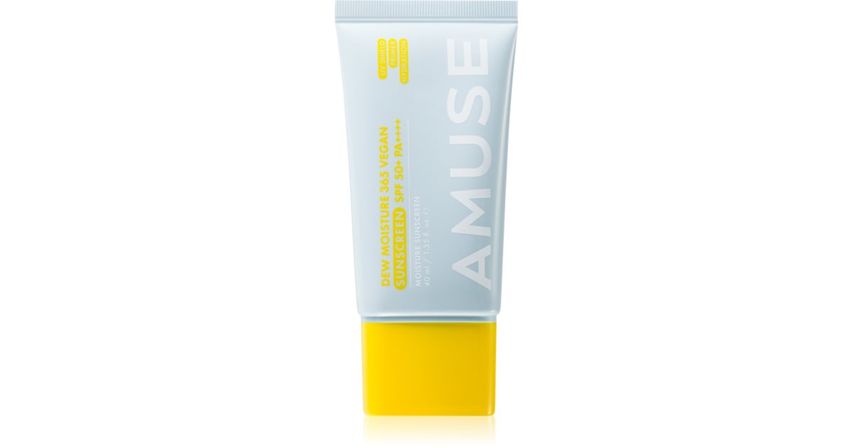 AMUSE Dew Moisture 365 Vegan Sunscreen face sun fluid with moisturising ...