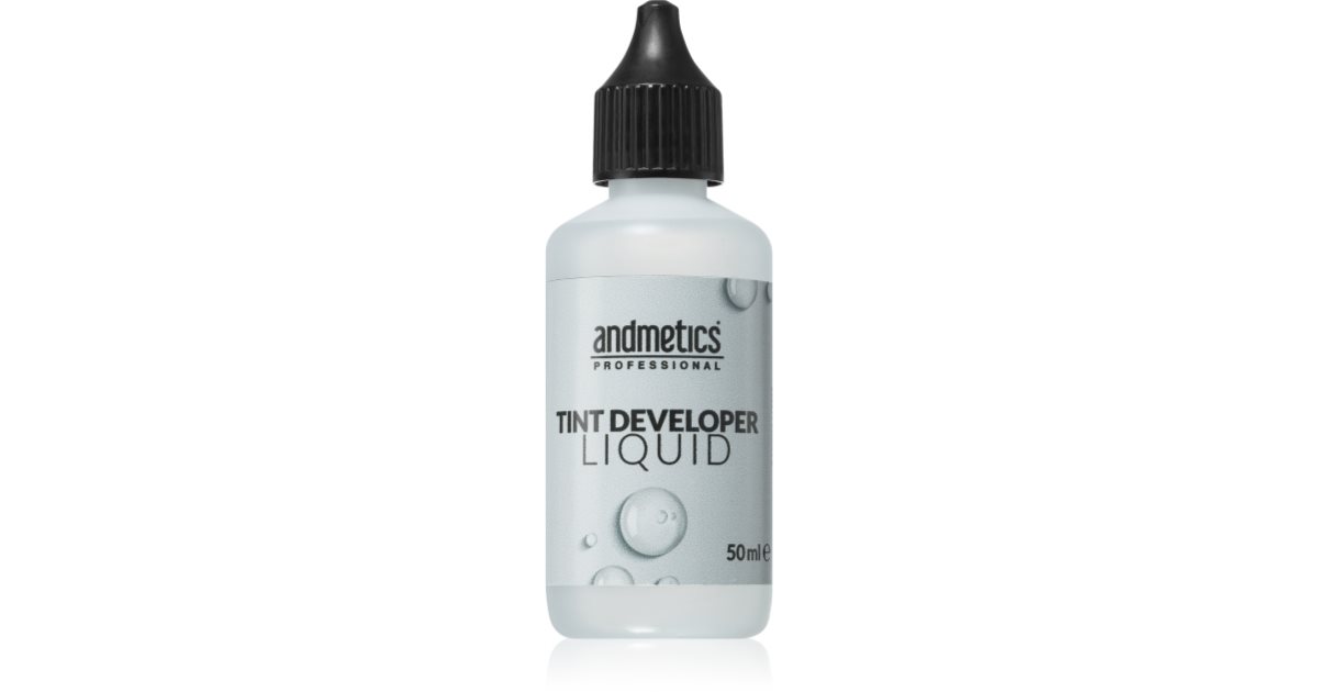 andmetics Professional Tint Developer Liquid activating emulsion for ...
