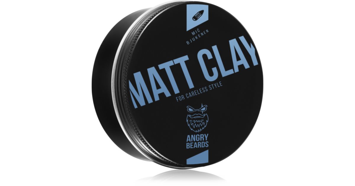 Angry Beards Matt Clay Mič Bjukenen hair styling clay | notino.co.uk