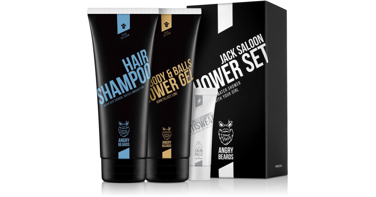 Angry Beards Jack Saloon Shower Set sada(pro muže) | notino.cz