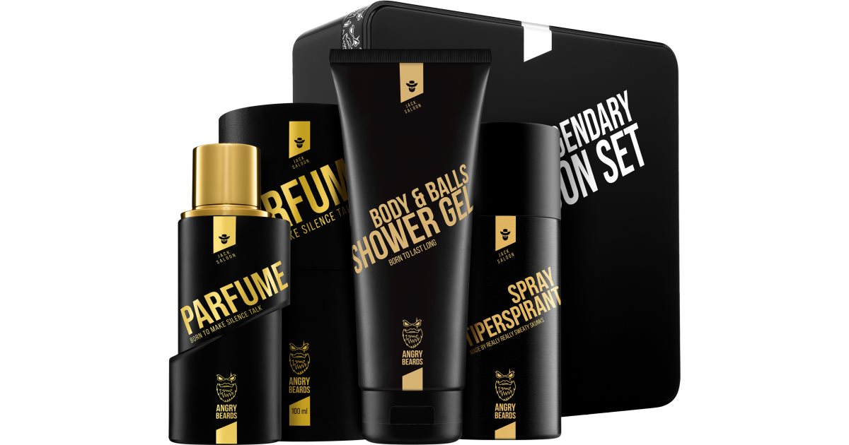 Angry Beards Fakin Legendary Jack Saloon Set Coffret cadeau pour homme ...