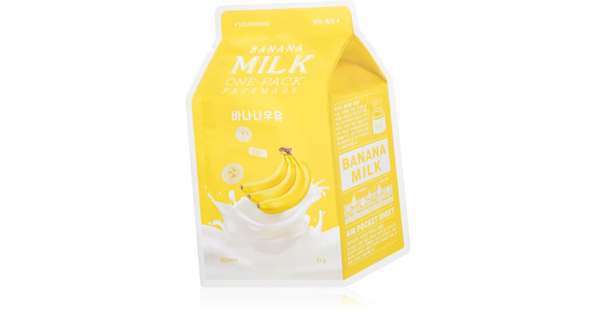 A’pieu One-Pack Milk Mask Banana nourishing sheet mask | notino.co.uk
