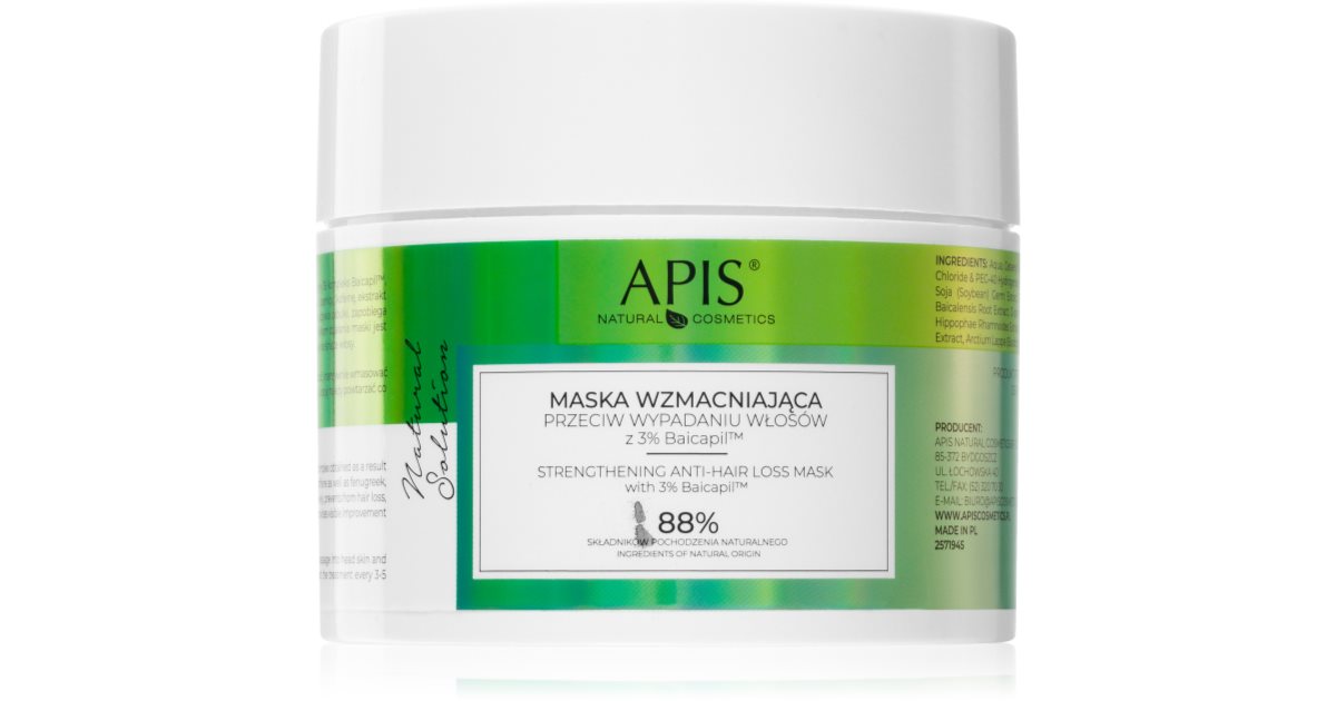 Apis Natural Cosmetics Natural Solution 3% Baicapil masque fortifiant ...