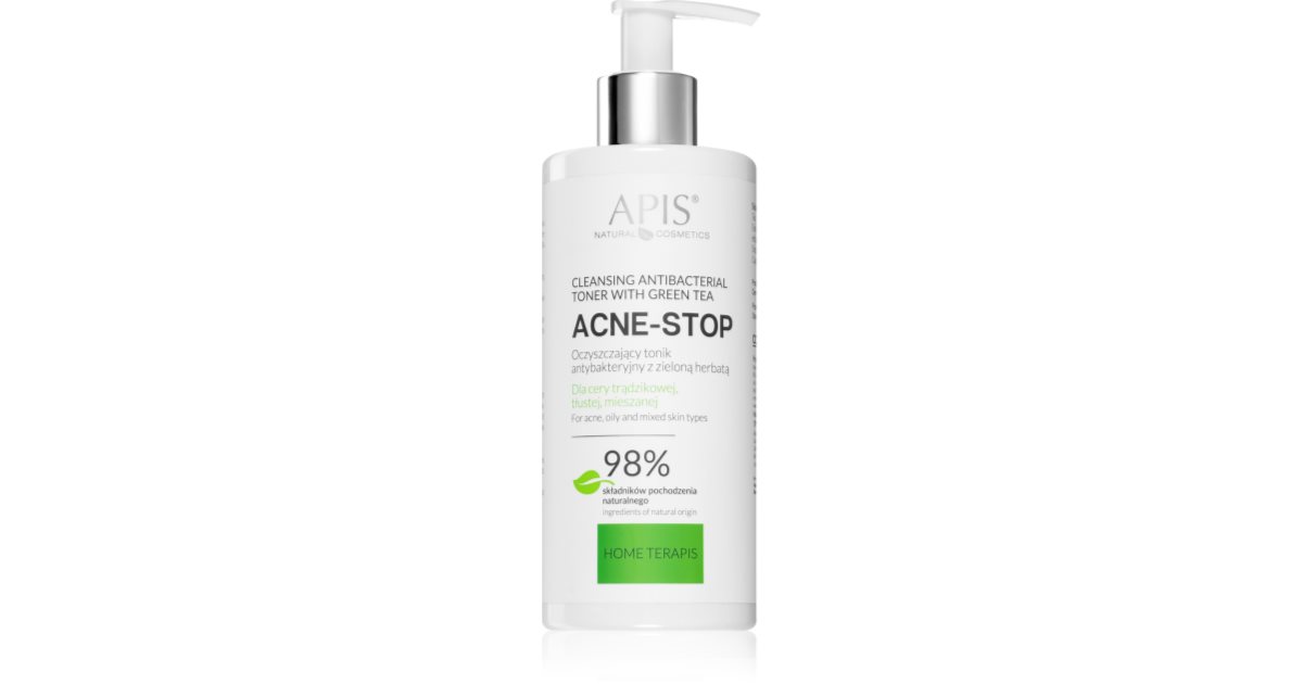 Apis Natural Cosmetics Acne-Stop Home TerApis soothing cleansing toner ...