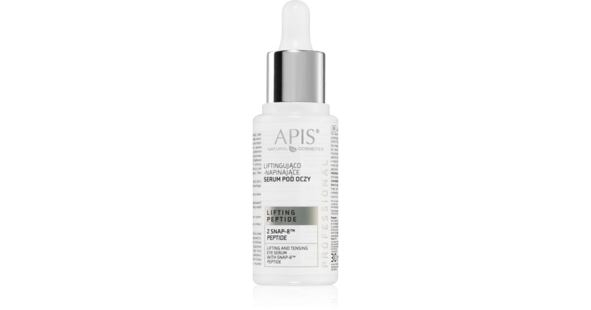 Apis Natural Cosmetics Lifting Peptide SNAP-8™ sérum raffermissant yeux ...