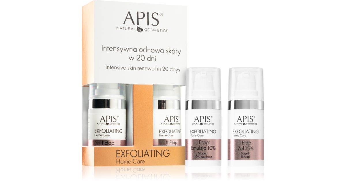 Apis Natural Cosmetics Exfoliation Home Care set for intensive ...