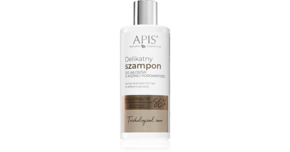 Apis Natural Cosmetics Trichological Care gentle shampoo for all hair ...