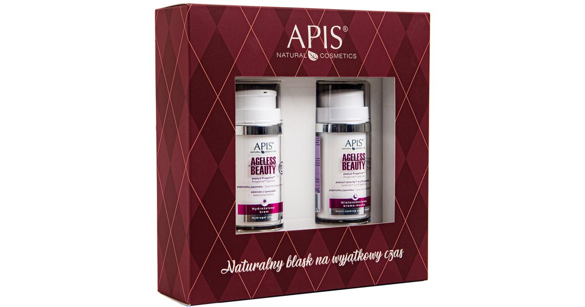 Apis Natural Cosmetics Ageless Beauty gift set with nourishing effect ...