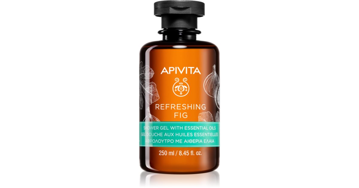 Apivita Refreshing Fig Shower Gel gel doccia rinfrescante con oli ...