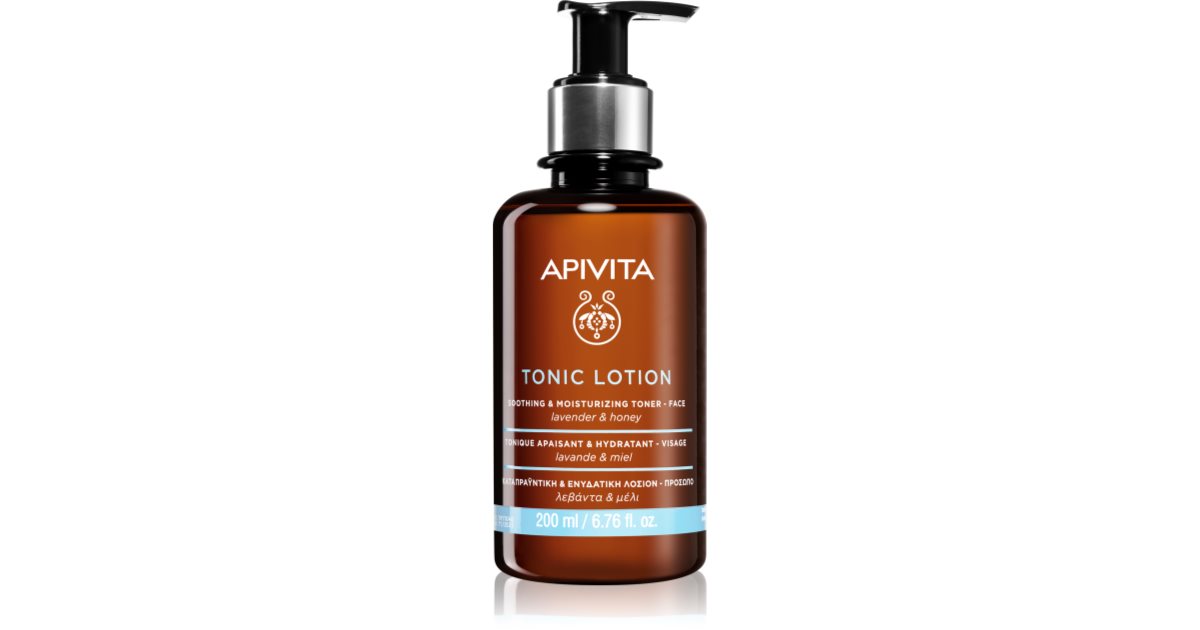 Apivita Tonic Lotion Soothing and Moisturizing Toner tónico facial calmante com efeito ...