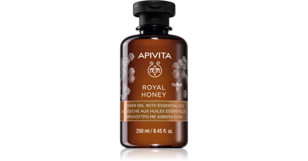 Apivita Royal Honey Creamy Shower Gel hydratačný sprchový gél s esenciálnymi olejmi recenzia ...