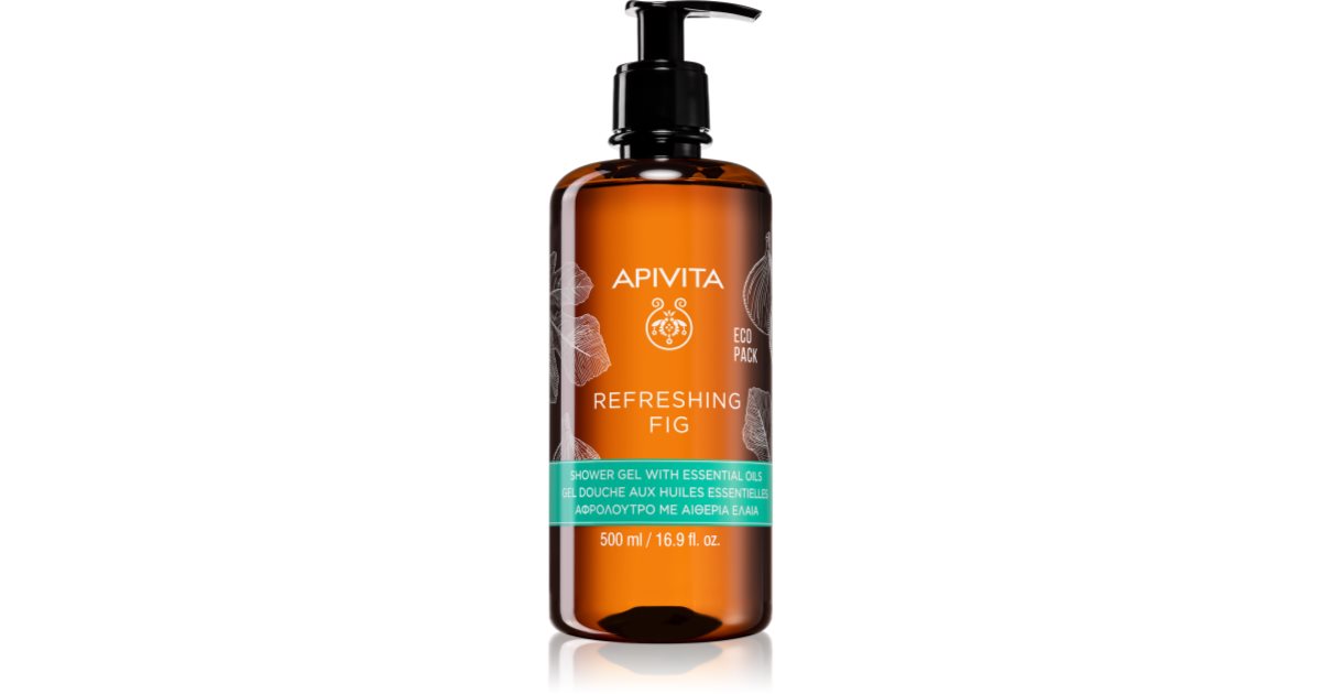Apivita Refreshing Fig Shower Gel gel doccia rinfrescante con oli ...