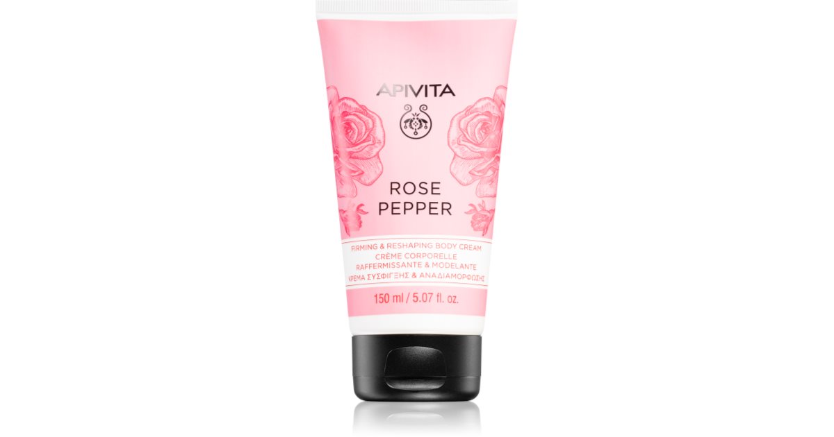 Apivita Rose Pepper Firming Body Cream Sculpting Cream for the body ...