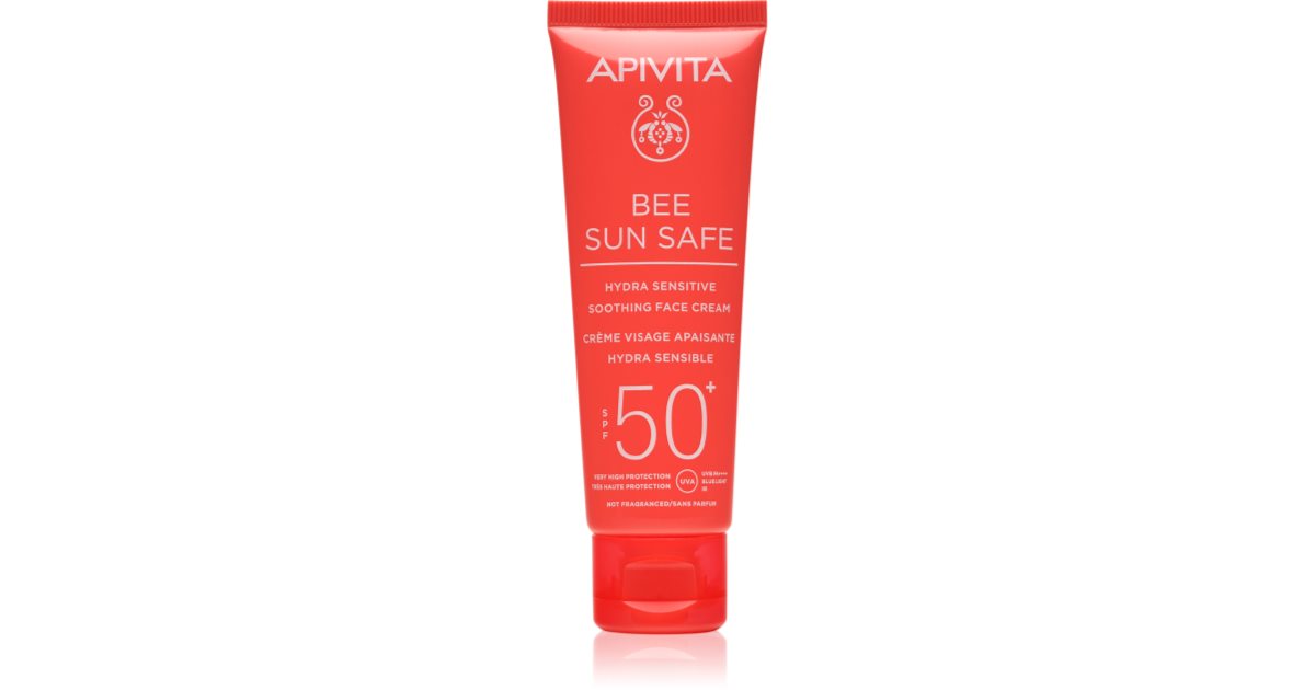 Apivita Bee Sun Safe Hydra Sensitive Soothing Face Cream SPF50+ crema ...