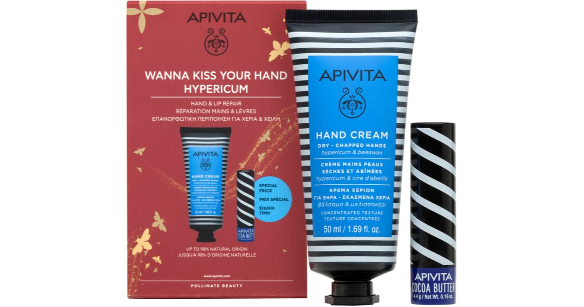 Apivita Hand Care Hypericum & Beeswax coffret cadeau (pour peaux sèches) | notino.fr