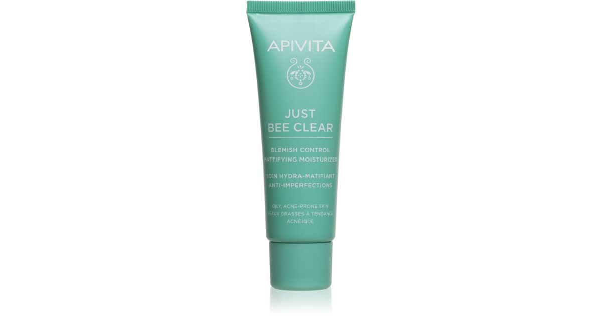 Apivita Just Bee Clear Blemish Control Moisturizer moisturising face cream with niacinamide ...
