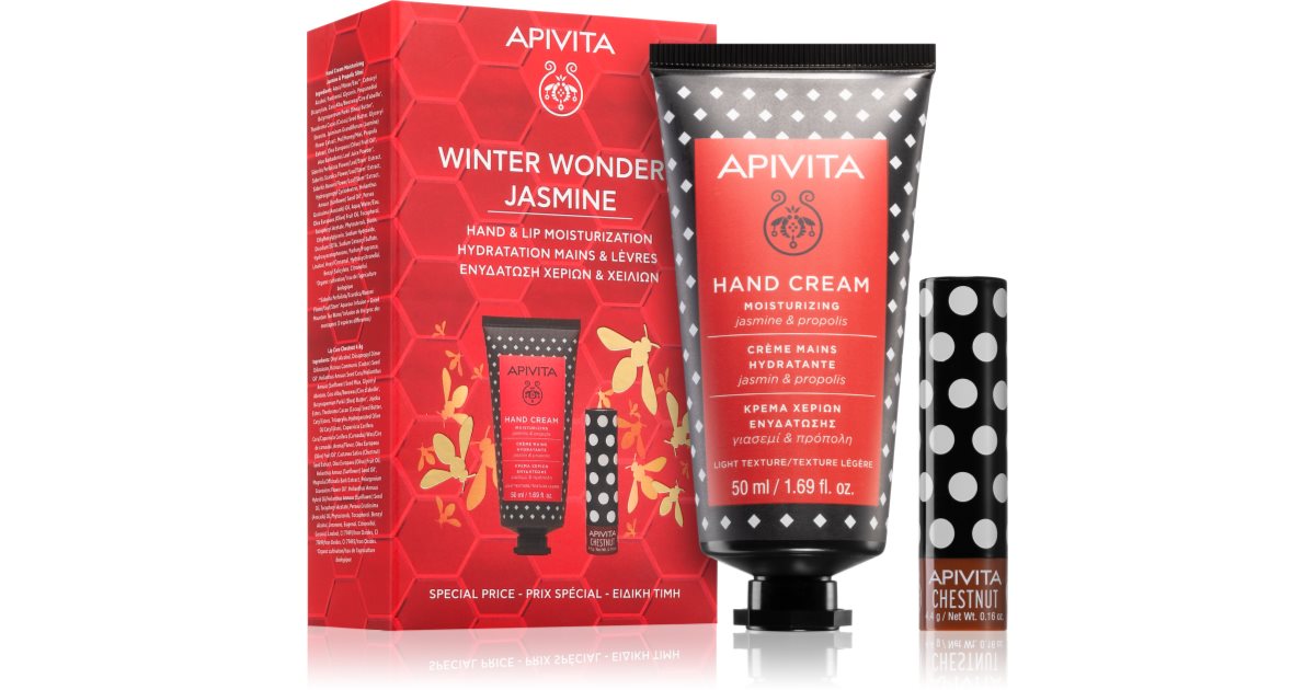 Apivita Hand Care Winter Wonders Jasmine vánoční dárková sada | notino.cz