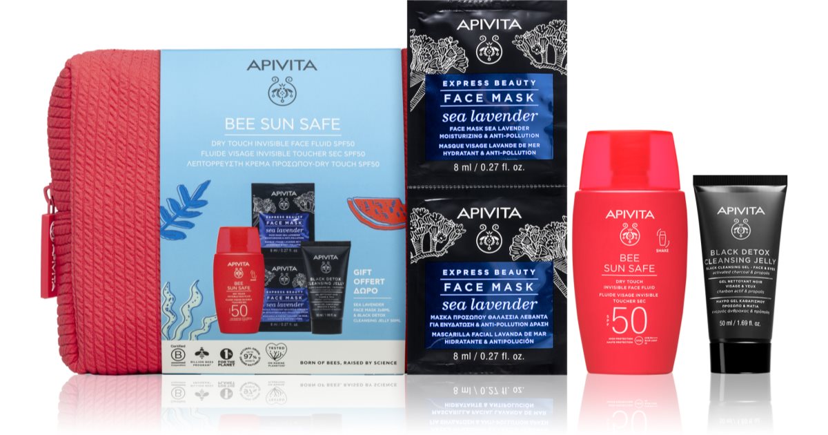 Apivita Bee Sun Safe Dry Touch Gift Set Gift Set for tanning SPF 50 ...
