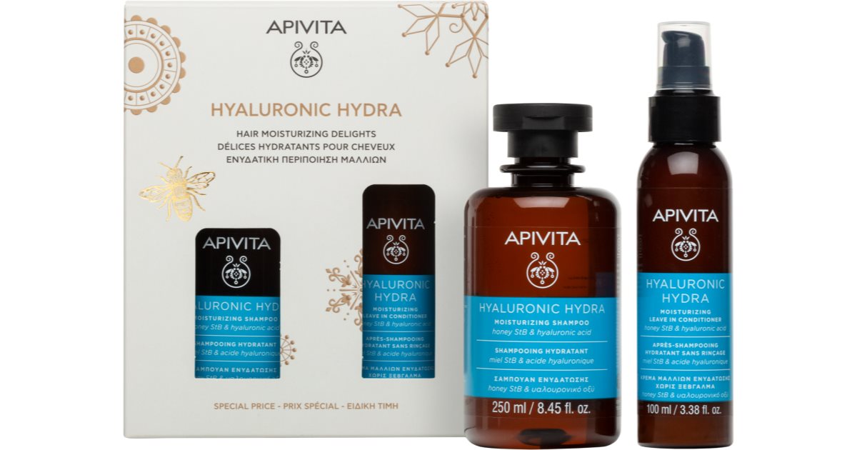 Apivita Hyaluronic Hydra Hair Moisturizing Delights gift set for ...