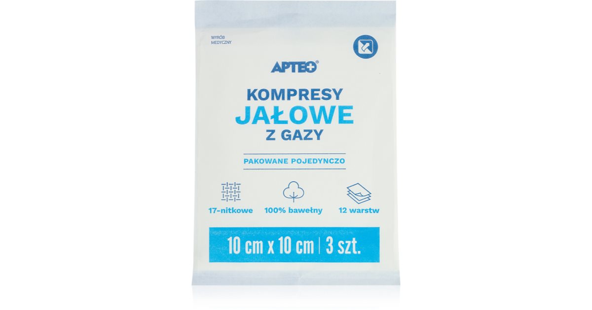 Apteo Kompresy jałowe 10x10 cm | notino.pl