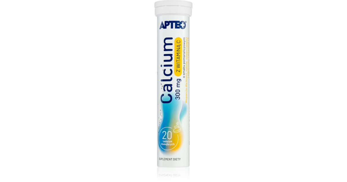 Apteo Calcium z witaminą C tabletki musujące do wspomagania zdrowia ...