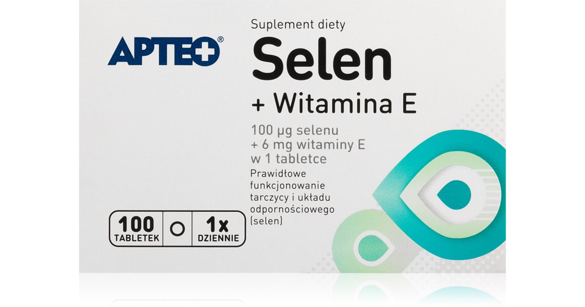 Apteo Selen + Witamina E tabletki na wsparcie układu odpornościowego