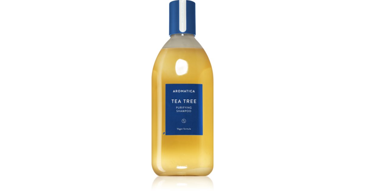 Aromatica Tea Tree Balancing Dybderensende shampoo til fedtet hår og ...