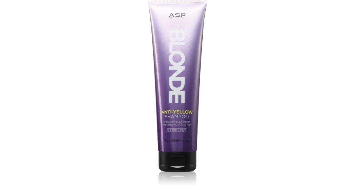 ASP System Blonde Anti-Yellow radiance shampoo for blonde and grey hair ...