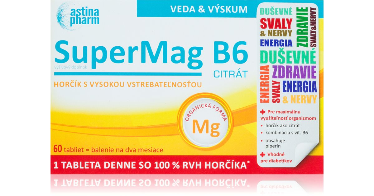 Astina SuperMag B6 tablety pro podporu činnosti nervové soustavy ...