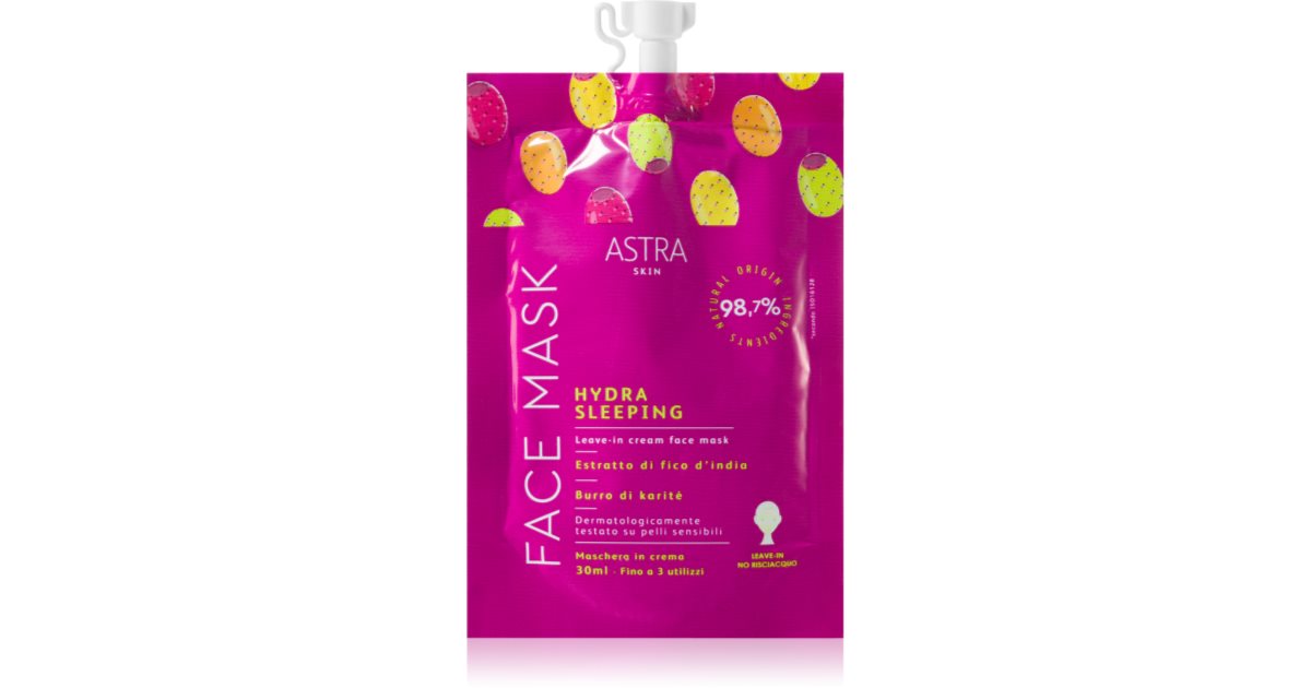 Astra Make-up Skin Night Face Mask with nourishing and moisturising ...