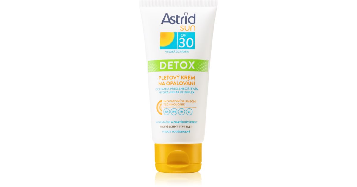 Astrid Sun Detox facial sunscreen with detoxifying effect | notino.co.uk