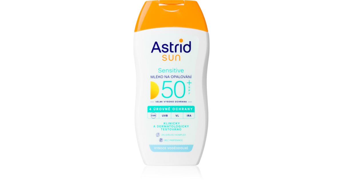 Astrid Sun Sensitive мляко за загар SPF 50+ | notino.bg