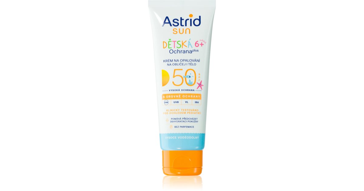 Astrid Sun Bräunungscreme für Kinder SPF 50 ️ notino.de