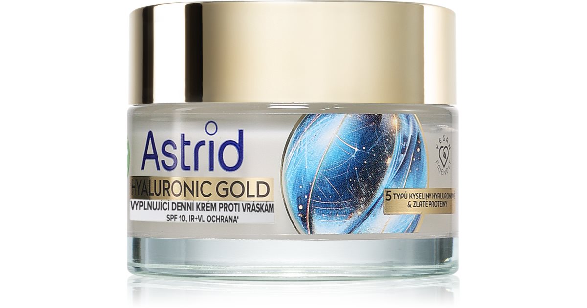 Astrid Hyaluronic Gold Replenishing Cream with anti-wrinkle effect ...
