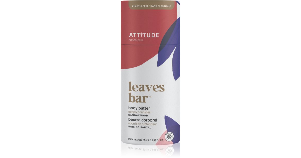 Attitude Leaves Bar Body Butter kietas kūno sviestas | notino.lt