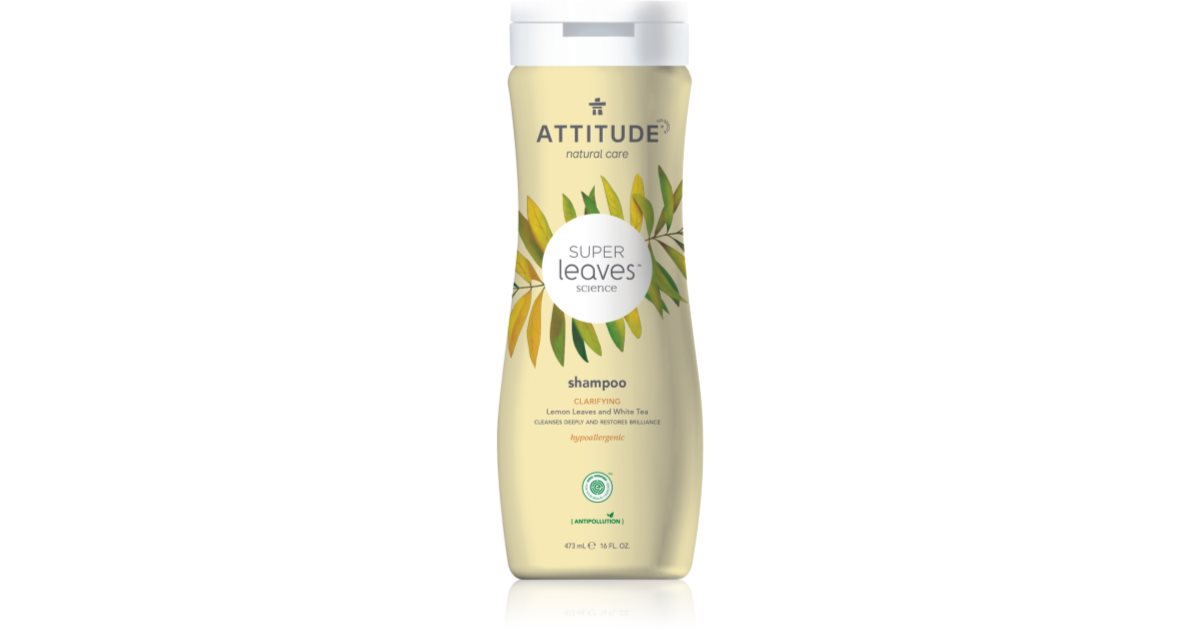 Attitude Super Leaves Clarifying natural shampoo with detoxifying ...