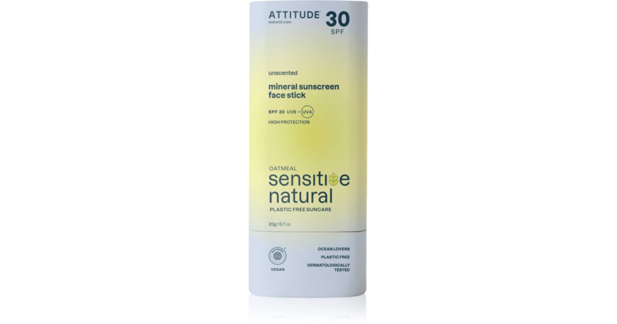 Attitude Sensitive Natural Face Stick Mineraalne päikesekaitsekreem ...