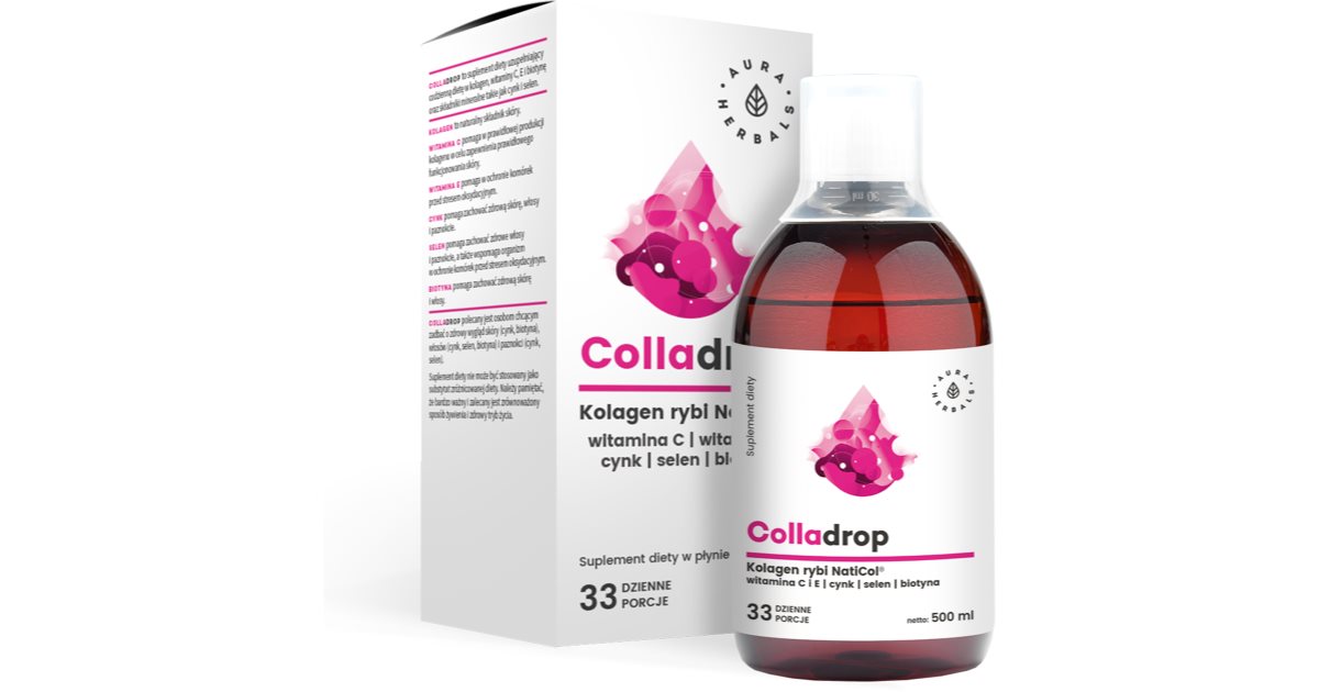 Aura Herbals Colladrop NatiCol® + Vitamin C liquid collagen for ...