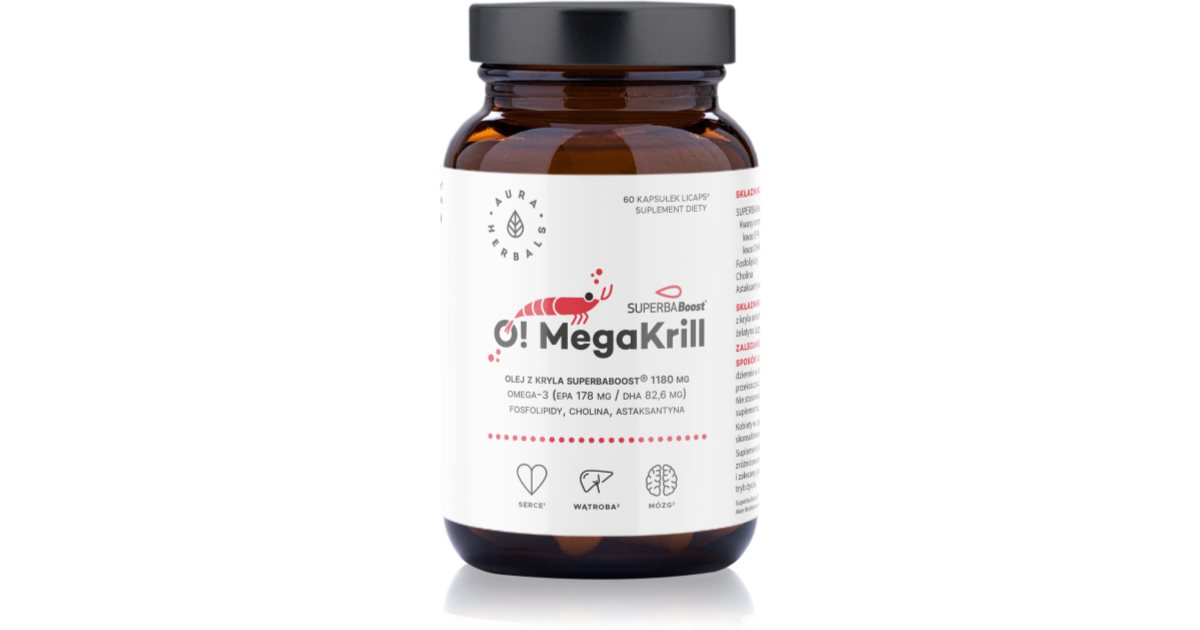 Aura Herbals O! MegaKrill 1180 mg | notino.pl